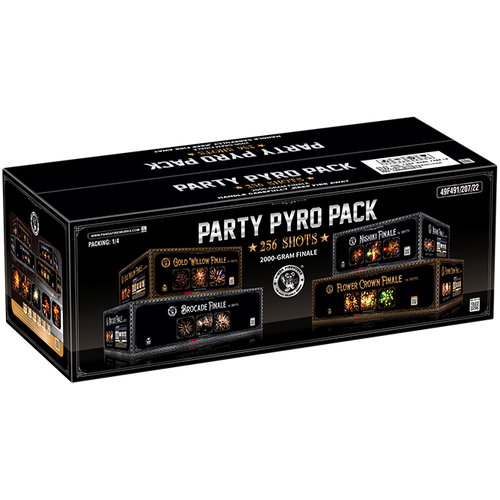PARTY PYRO PACK 256'S BY W (1/4) (Case - 4 Units Mixed)